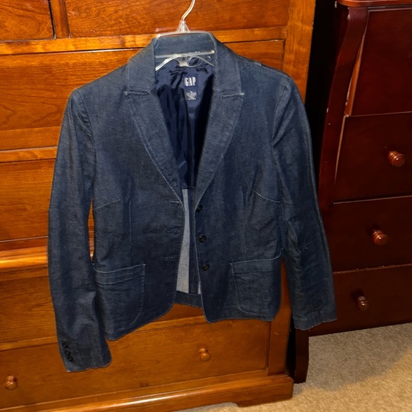 GAP | Jackets & Coats | Vintage Gap Denim Blazer | Poshmark